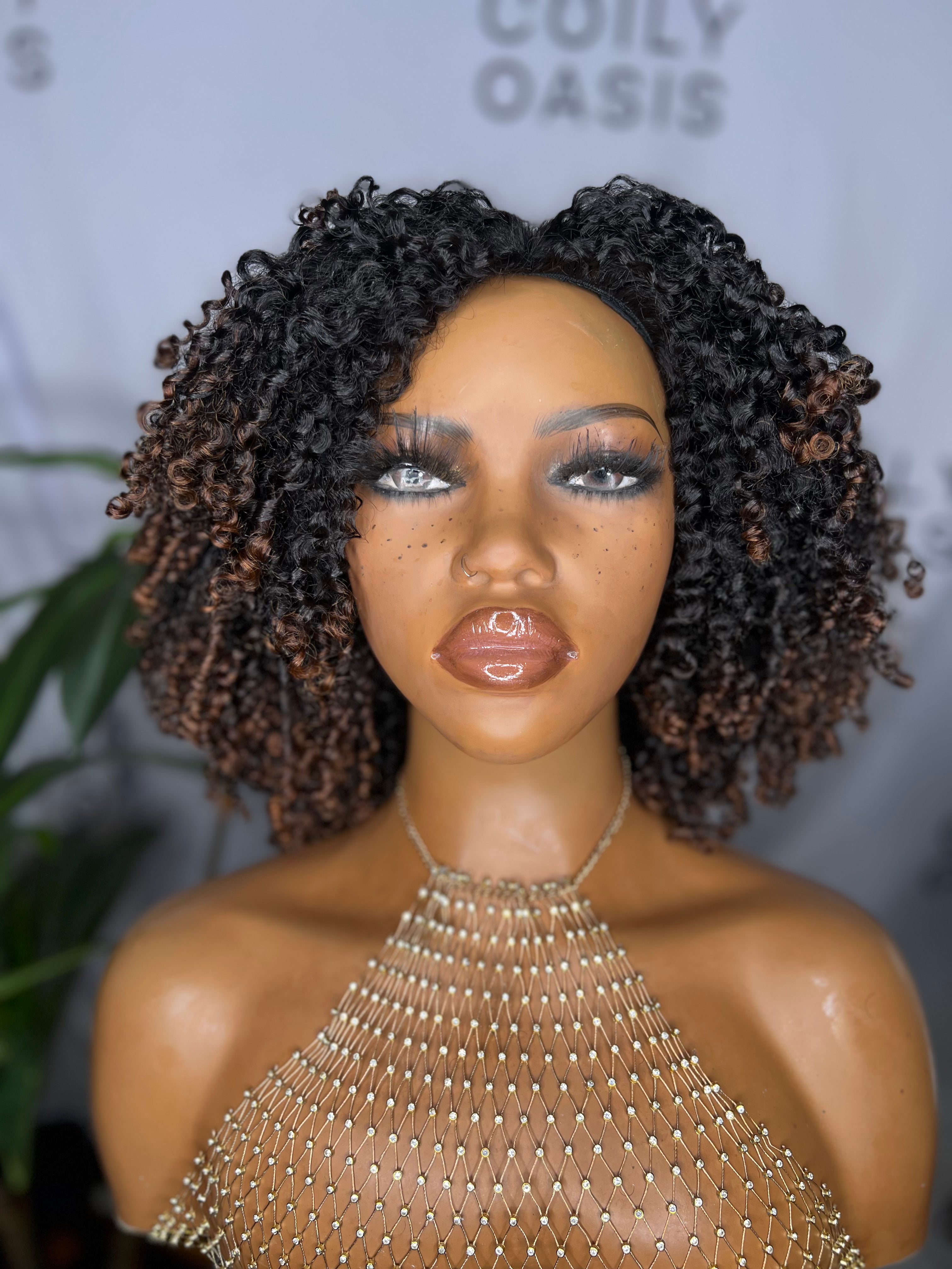 Half Wig -- Frosted Tips (MEDIUM) – Coily Oasis